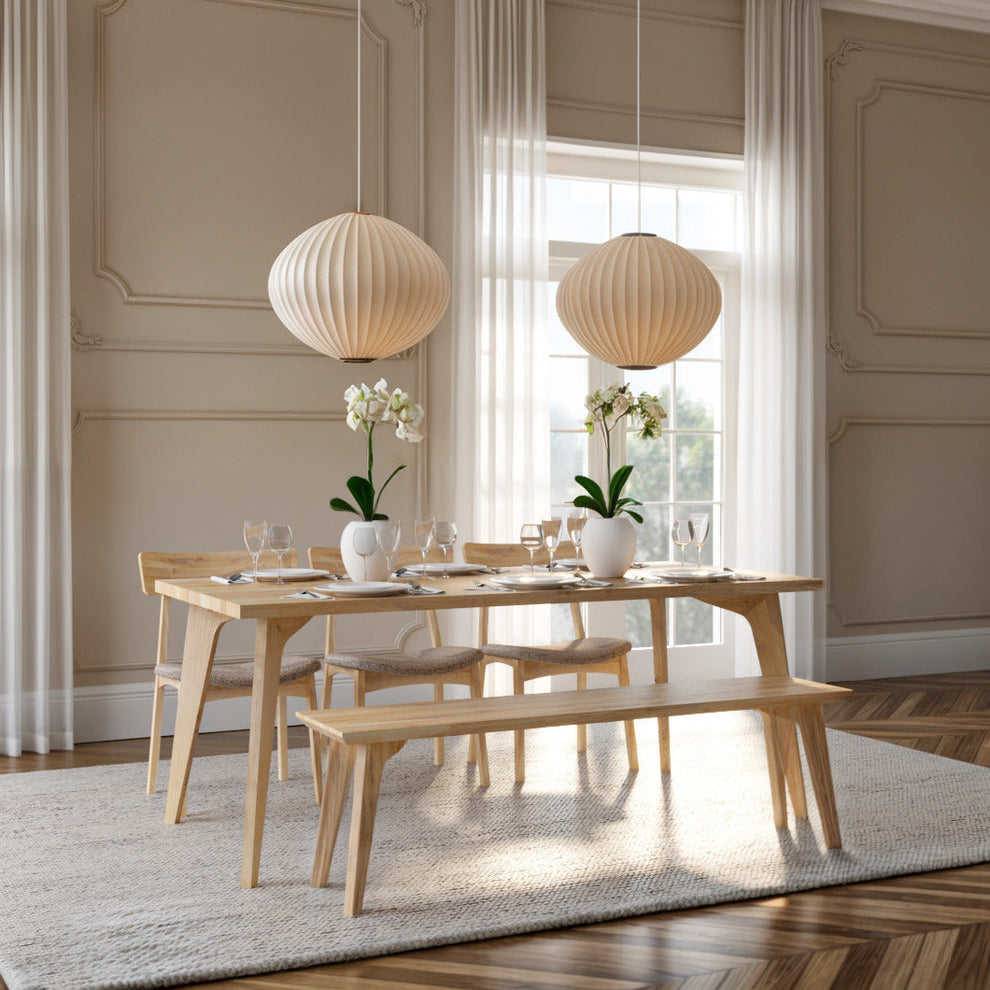 Aurora Solid Oak Extendable Dining Table | S10Home