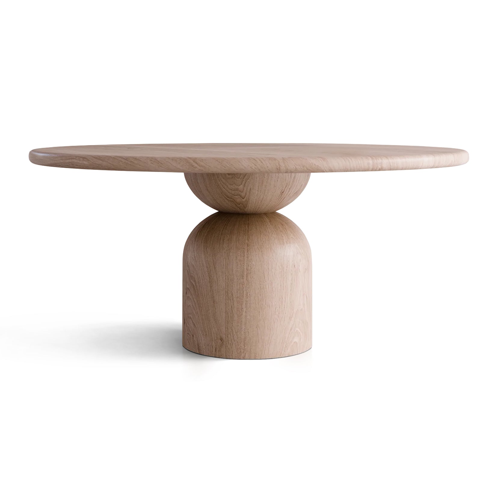 Loulou Round Oak Dining Room Table: Timeless Elegance | S10Home