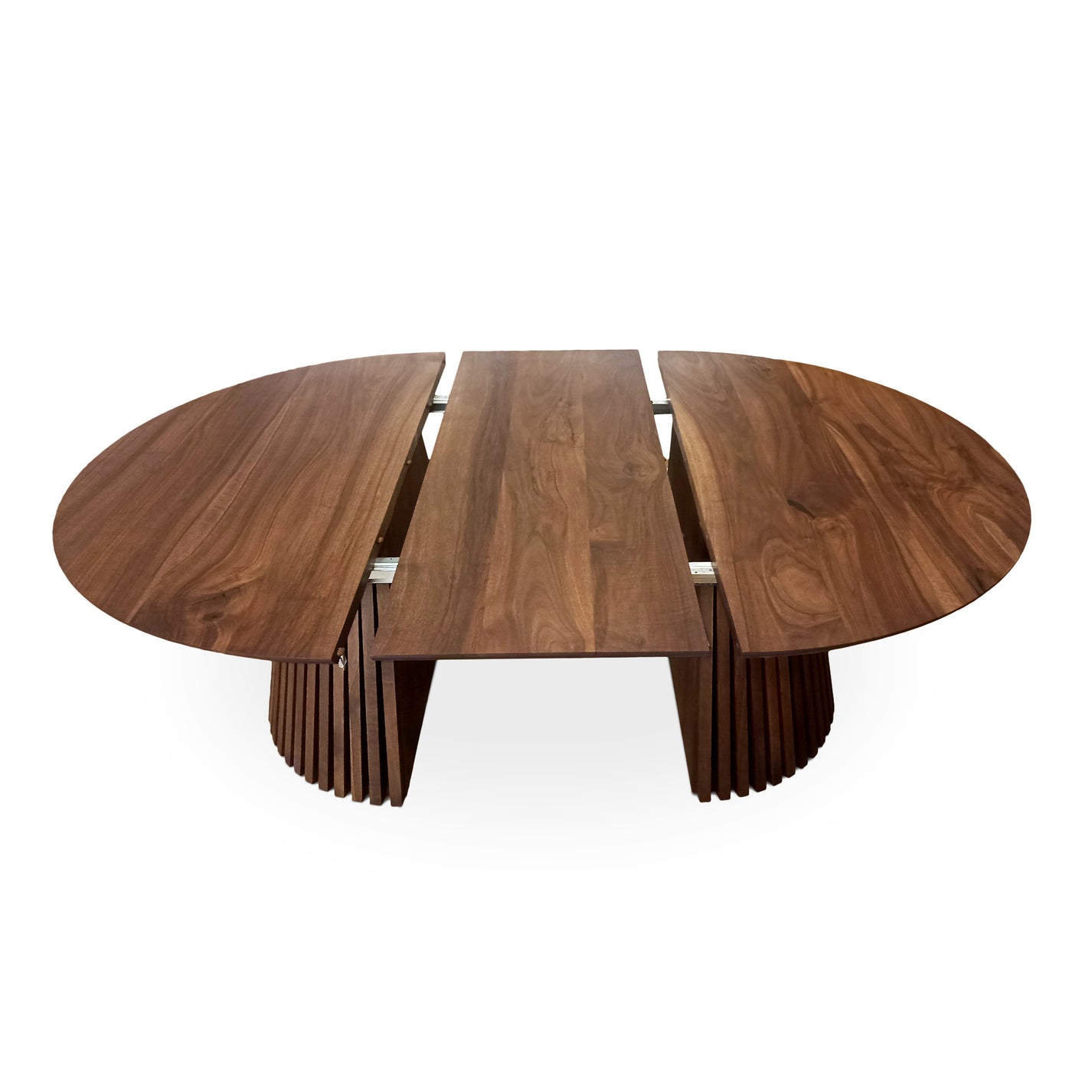Vivien Extendable Round Dining Table in Chocolate Walnut | S10Home