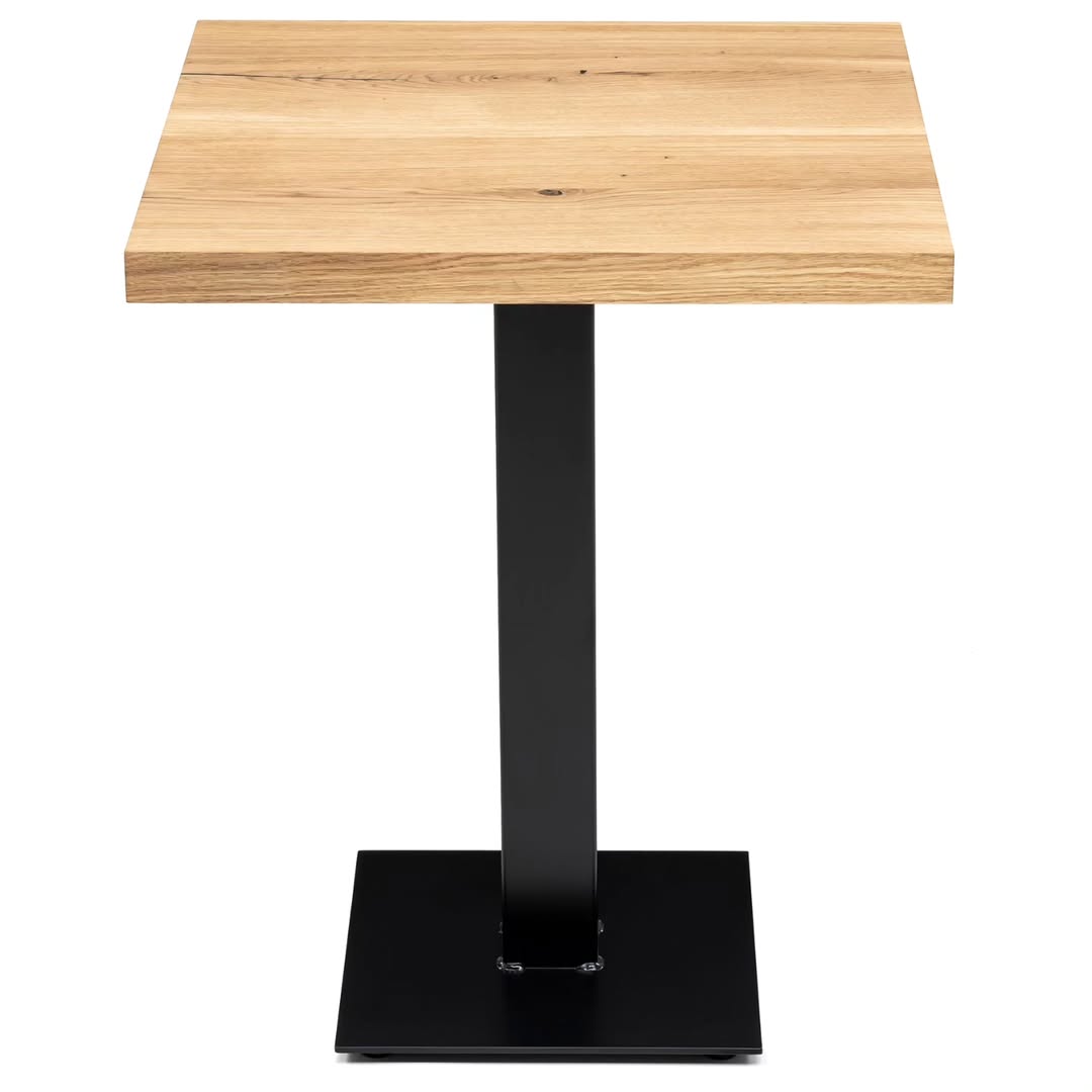 Pedestal Bistro Table in Solid Oak
