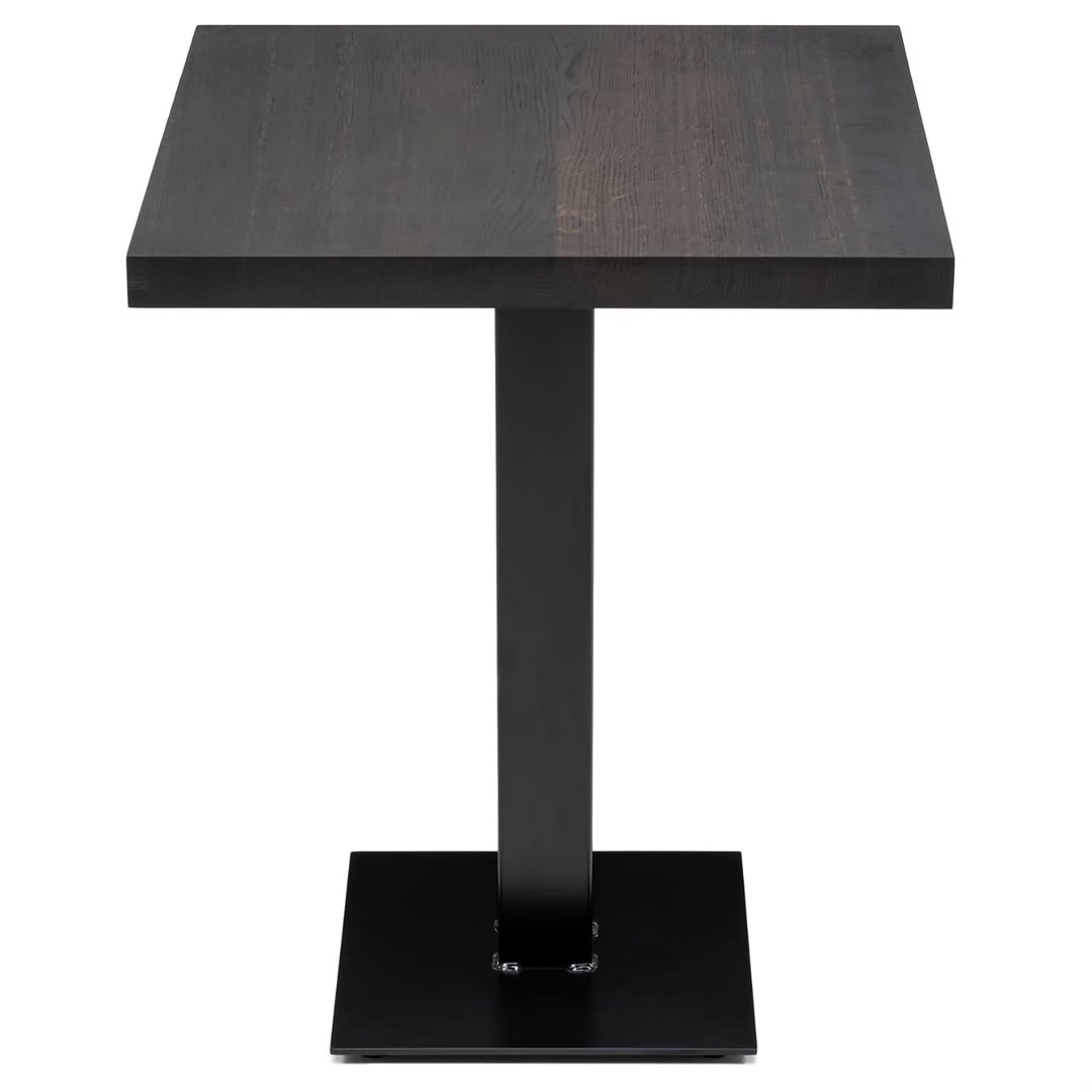 Pedestal Bistro Table in Thermo Oak