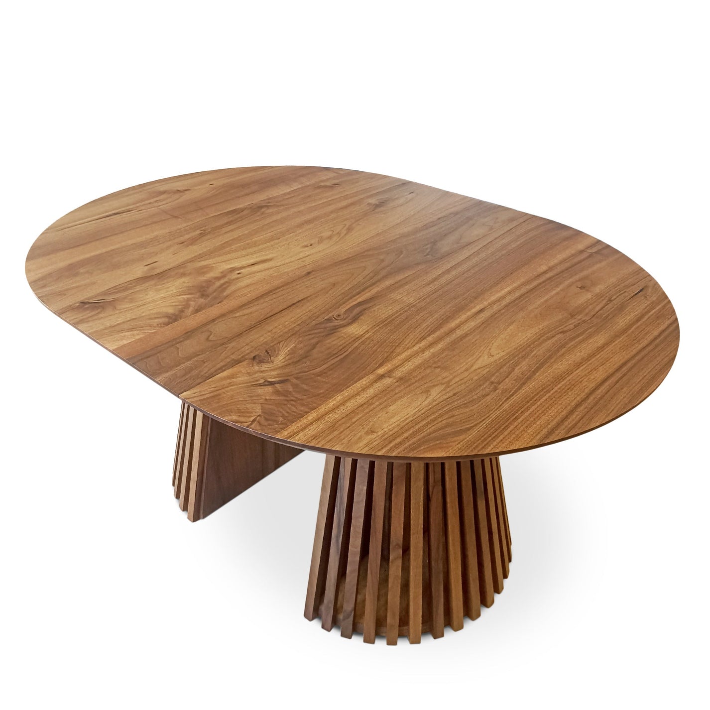 Vivien Extendable Round Dining Table in Darker Walnut | S10Home