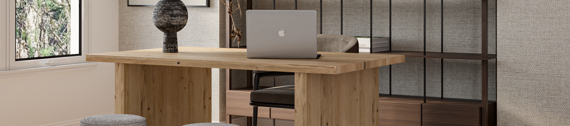 Solid Wood Office Desk Tables | Contemporary Luxury | S10Home