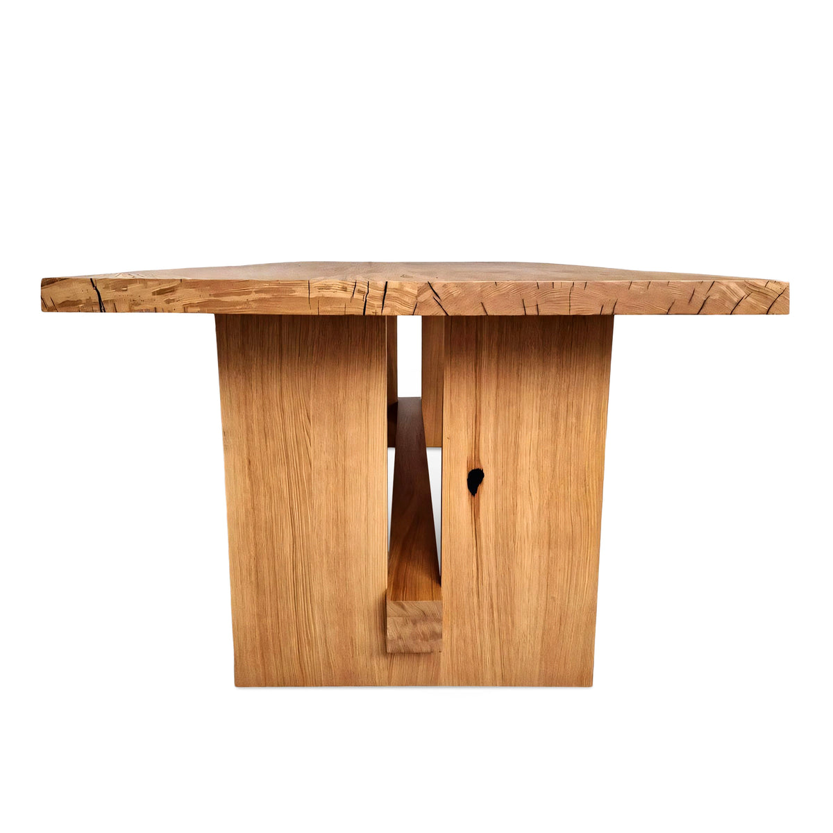 Rustic Extendable Dining Table In Solid Oak S10home 0807