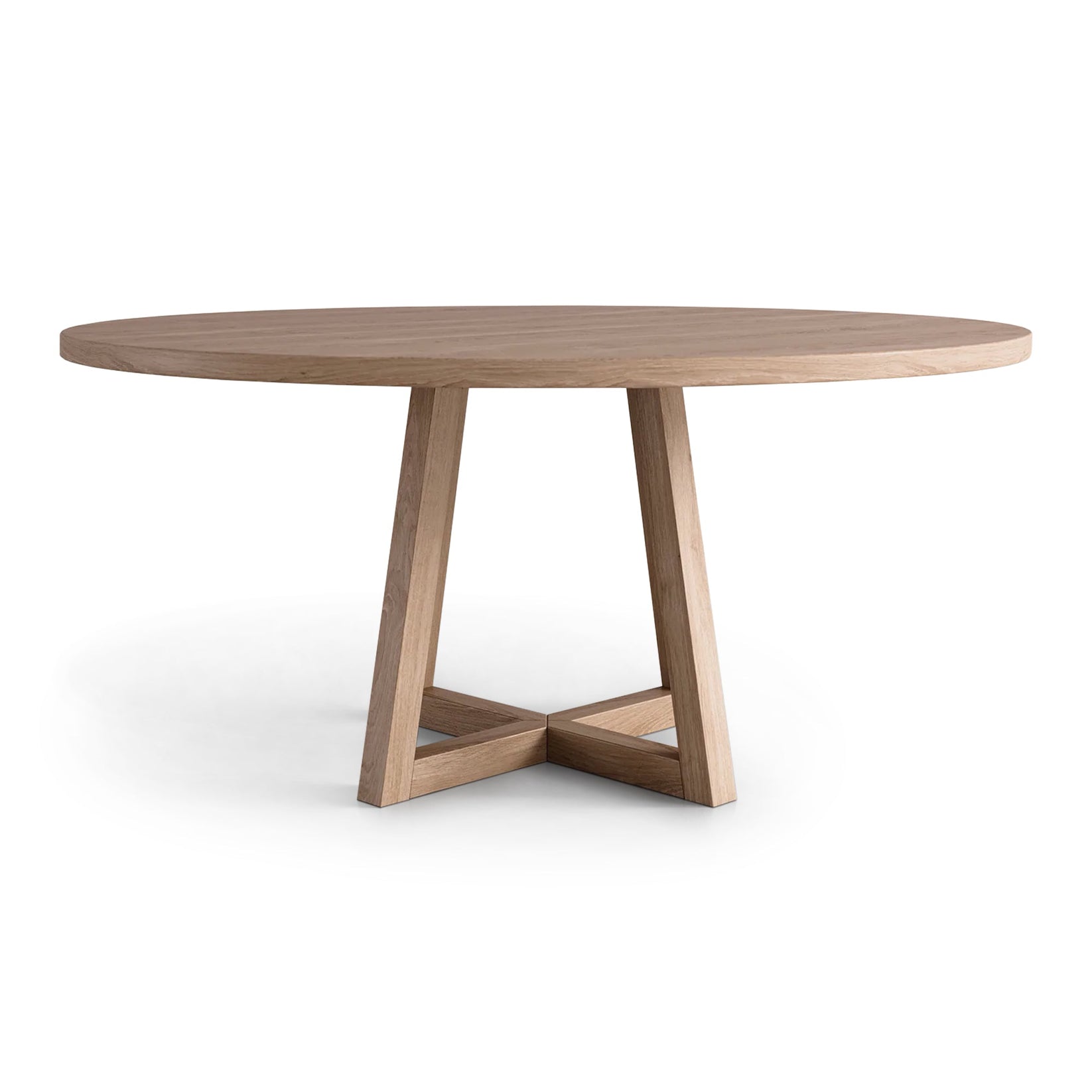 Tulip Round Oak Dining Table | Solid Wood | S10Home