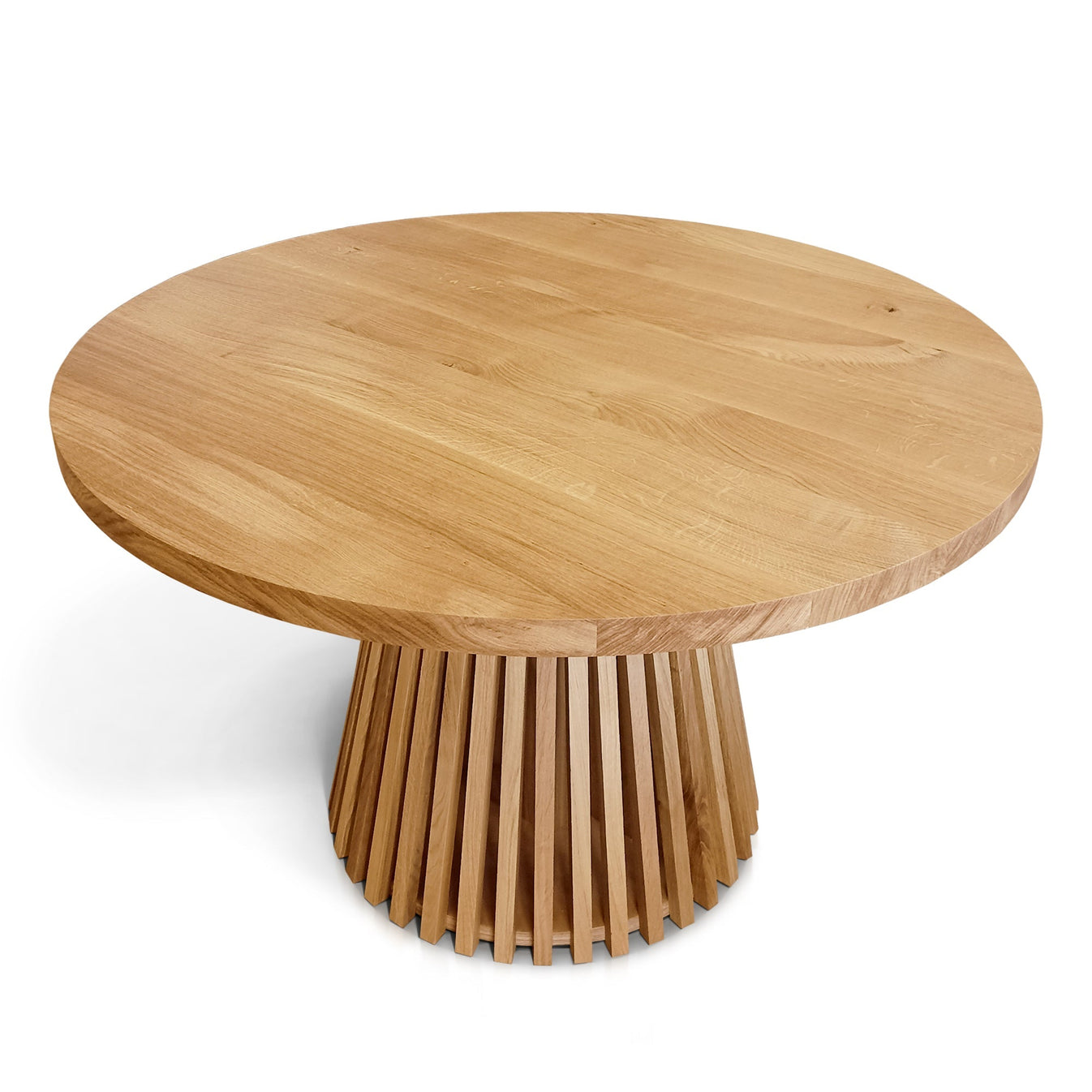 Vivien Extendable Round Dining Table in Solid Oak