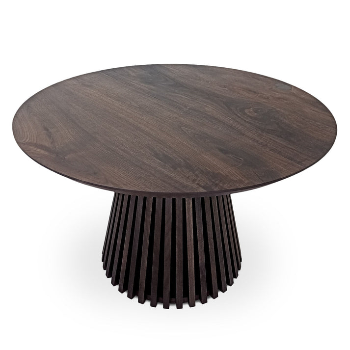 Vivien Round Walnut Table Extendable | S10Home