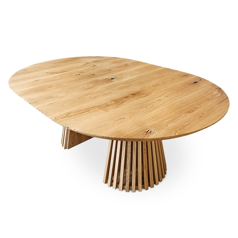 Vivien Extendable Round Dining Table in Solid Oak