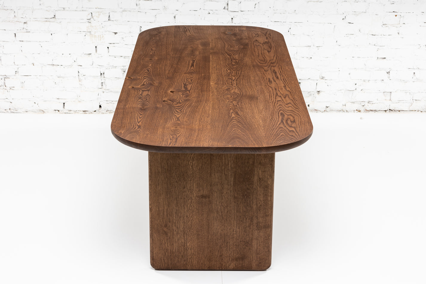 Dark Solid Oak Table Extendable | S10Home