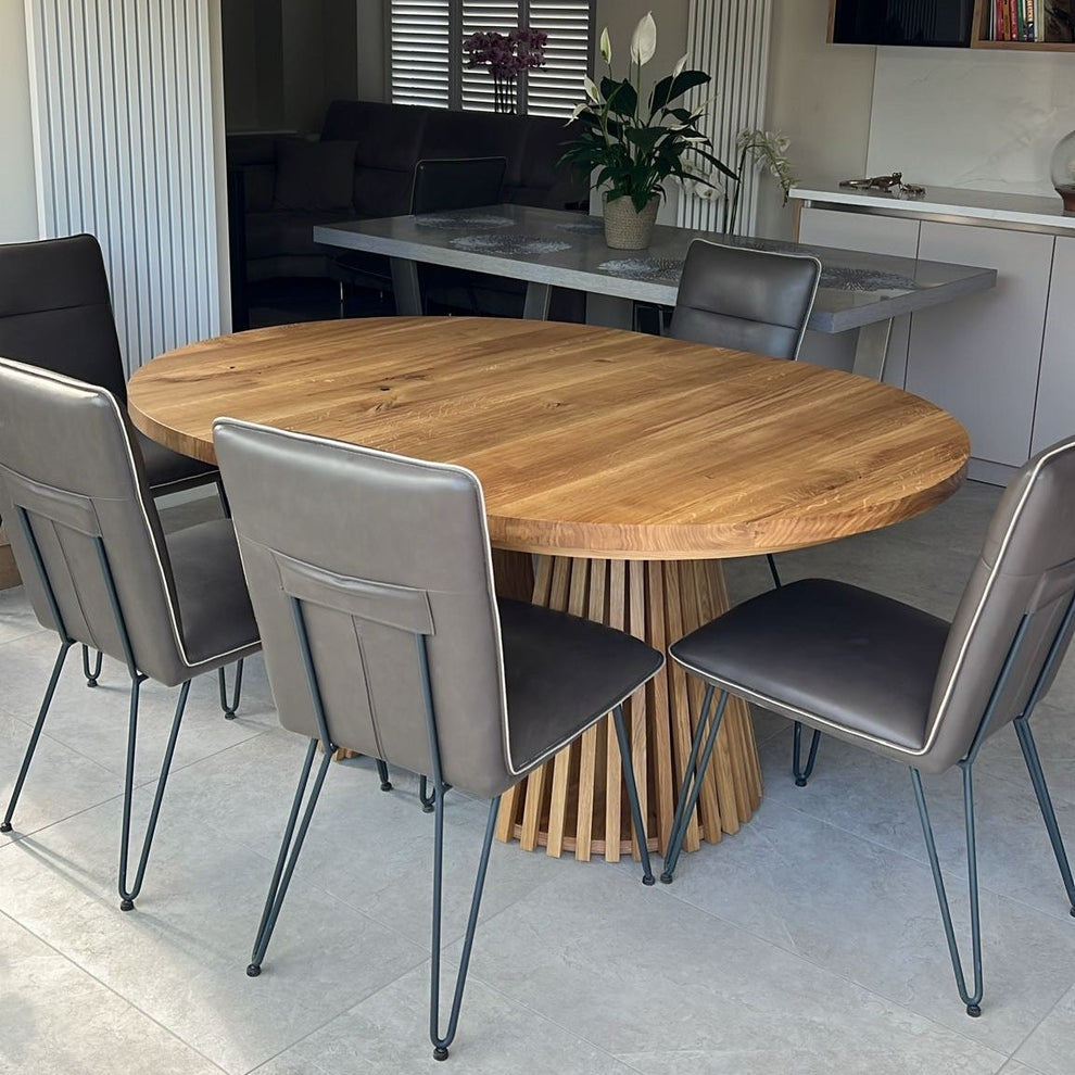 Vivien Round Dining Table Extendable in Solid Oak | S10Home