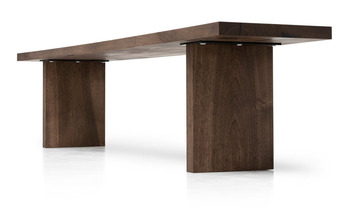 Solid Walnut Dining Bench - Handmade In The UK | S10 Home